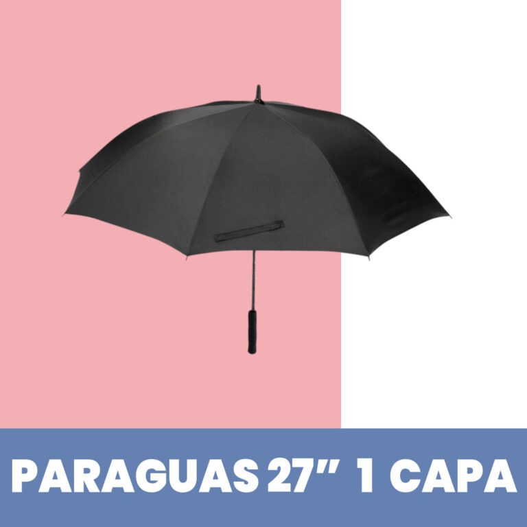 Paraguas 23 " / Mango Eva - Negro | Worldprom