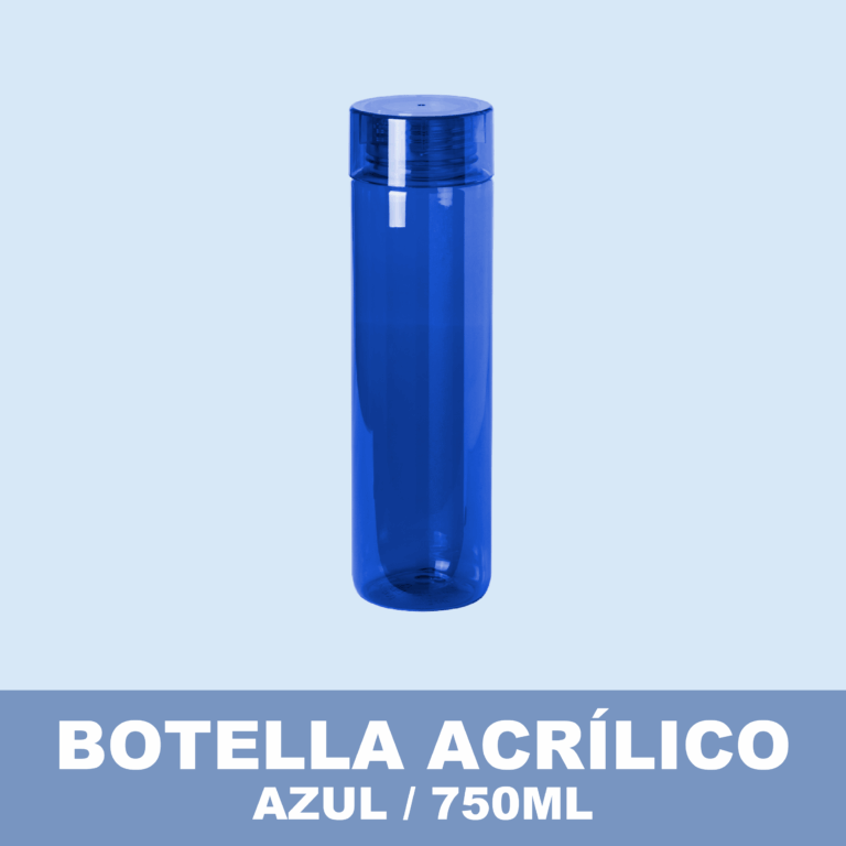 Botella Acrílica 750 ml - Azul | Worldprom